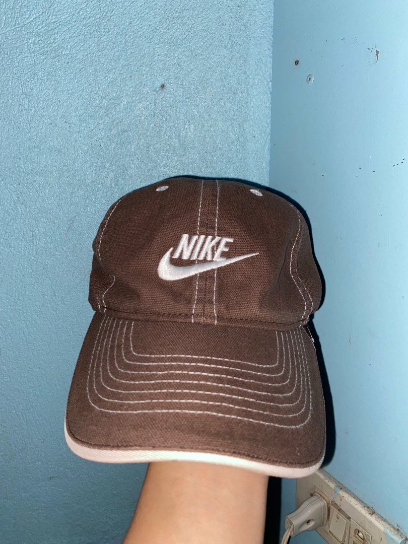 Y2K Nike brown fitted cap, Men's Fashion, Watches & Accessories, Caps ...
