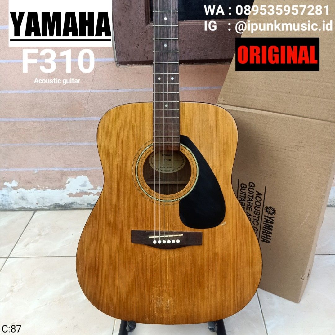 Yamaha F310 Original Gitar Akustik string, Musik & Media, Alat di Carousell