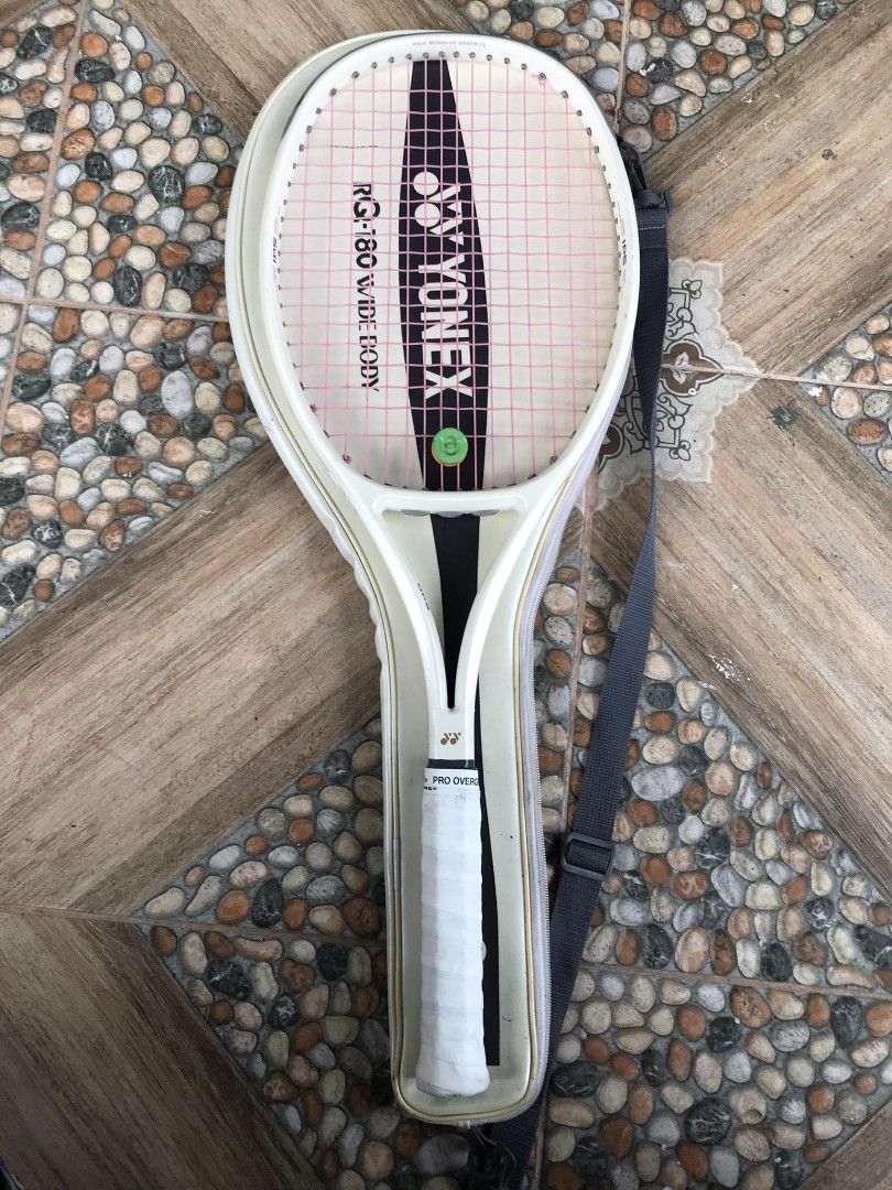 Yonex Tennis Racket Rare All White RQ 180, Sports Equipment, Sports ...