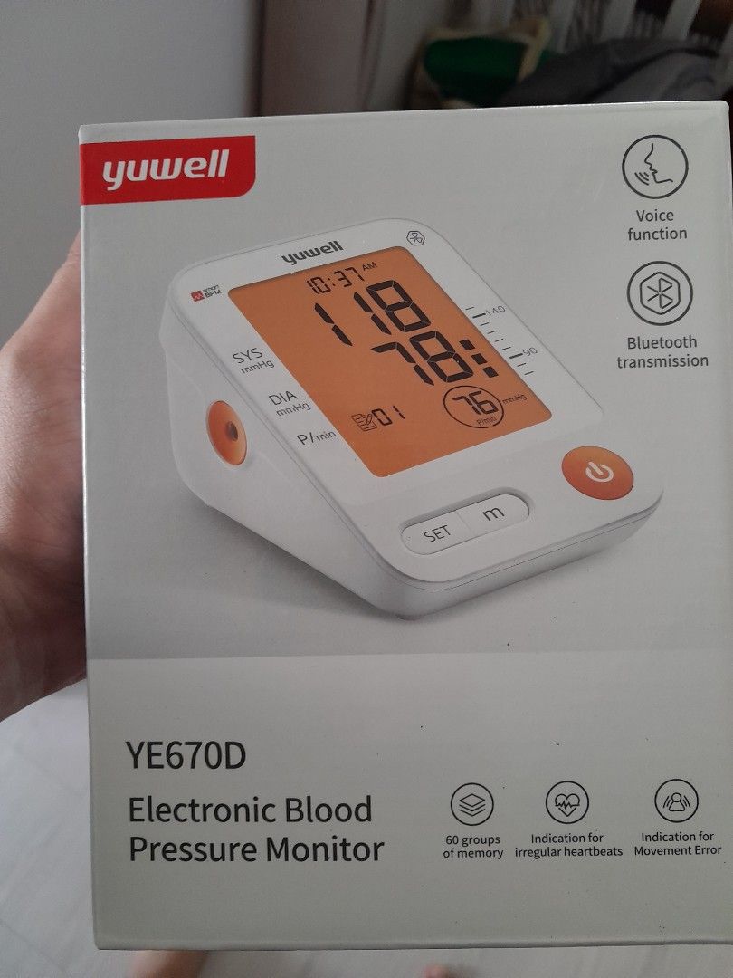 YuWell BP monitoring device x 3 sets, Health & Nutrition, Health ...