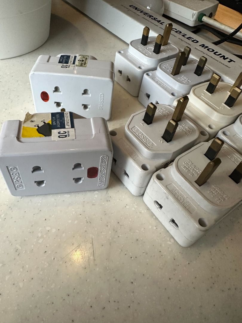 2-Pin Adapter & Power Extensions (See photos for the type of plugs), TV ...