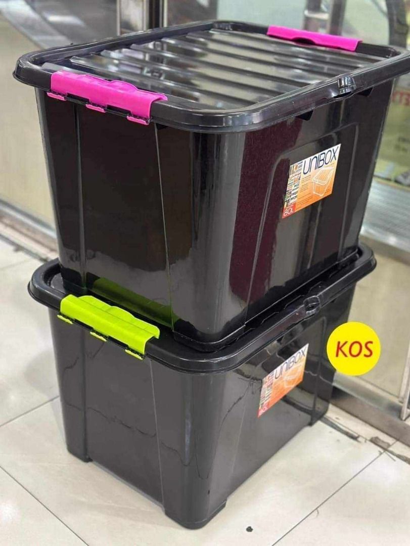 80liters storage box, Furniture & Home Living, Home Improvement ...