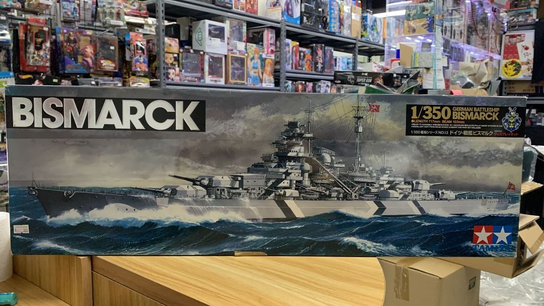 全新 Tamiya 1/350 German Battleship Bismarck No.13 田宮戰艦 模型, 興趣及遊戲, 玩具 & 遊戲類 - Carousell