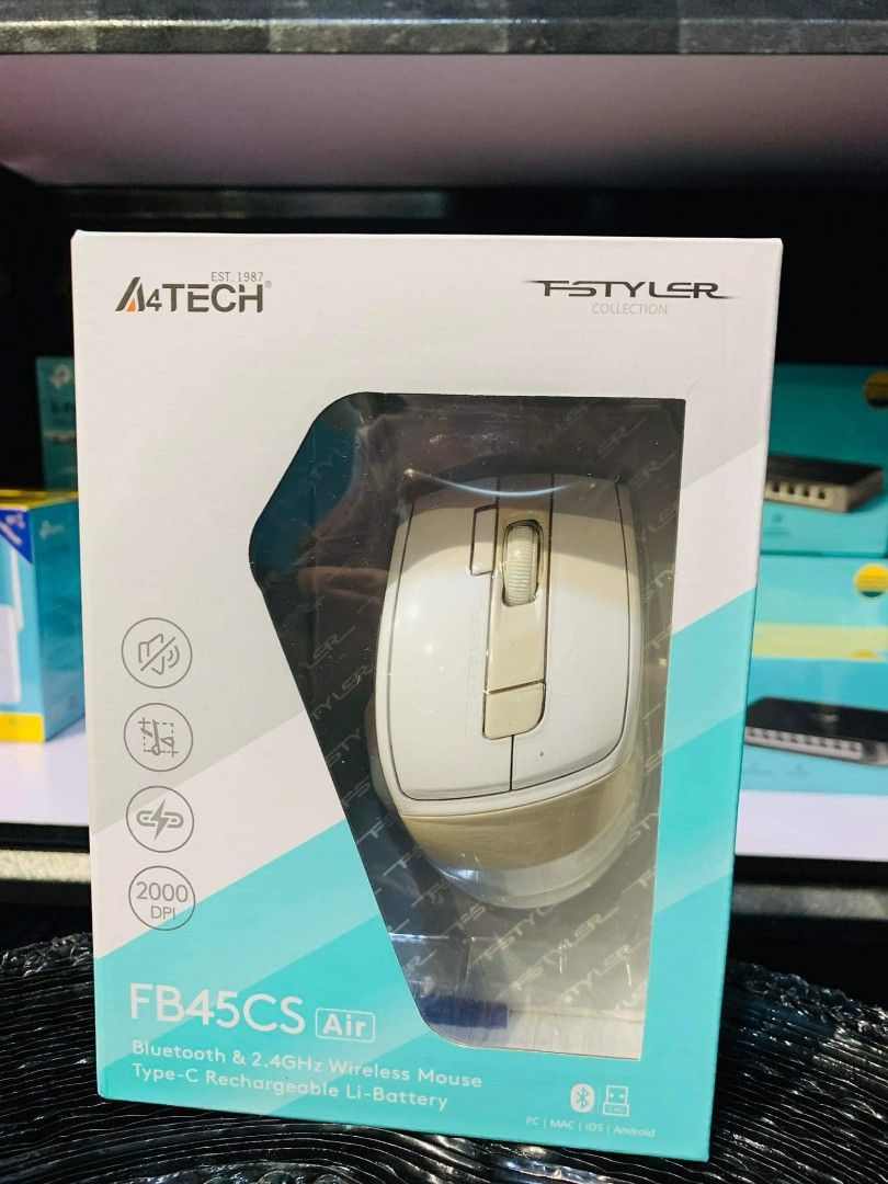 A4Tech FB45CS Air Fstyler Bluetooth & 2.4Ghz Wireless Mouse ...