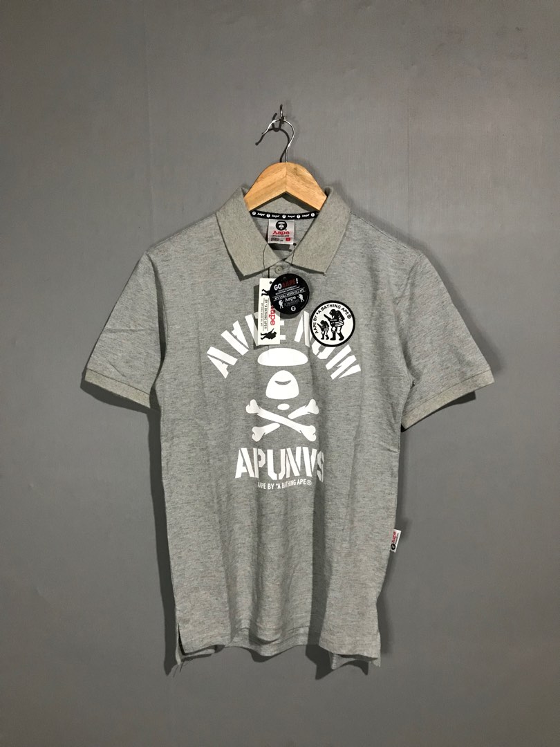 Aape by A Bathing Ape Polo Shirt, Men's Fashion, Tops & Sets, Tshirts & Polo Shirts on Carousell