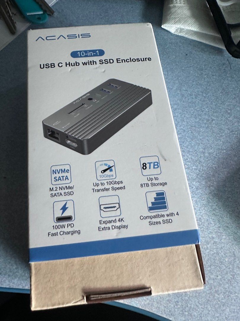ACASIS USB c hub with SSD Enclosure, Computers & Tech, Parts ...