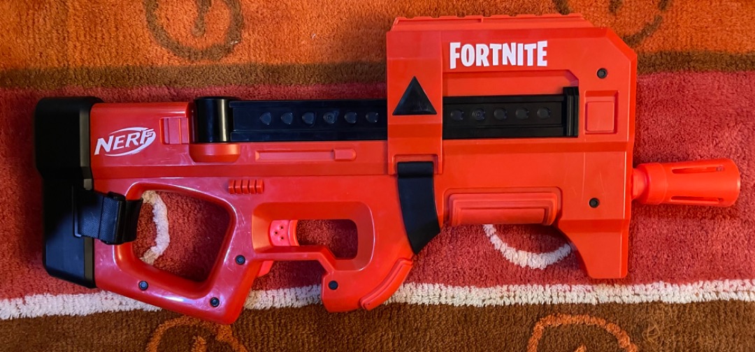 All New Nerf Fortnite Compact SMG P90 Motorized Blaster OT Orange ...