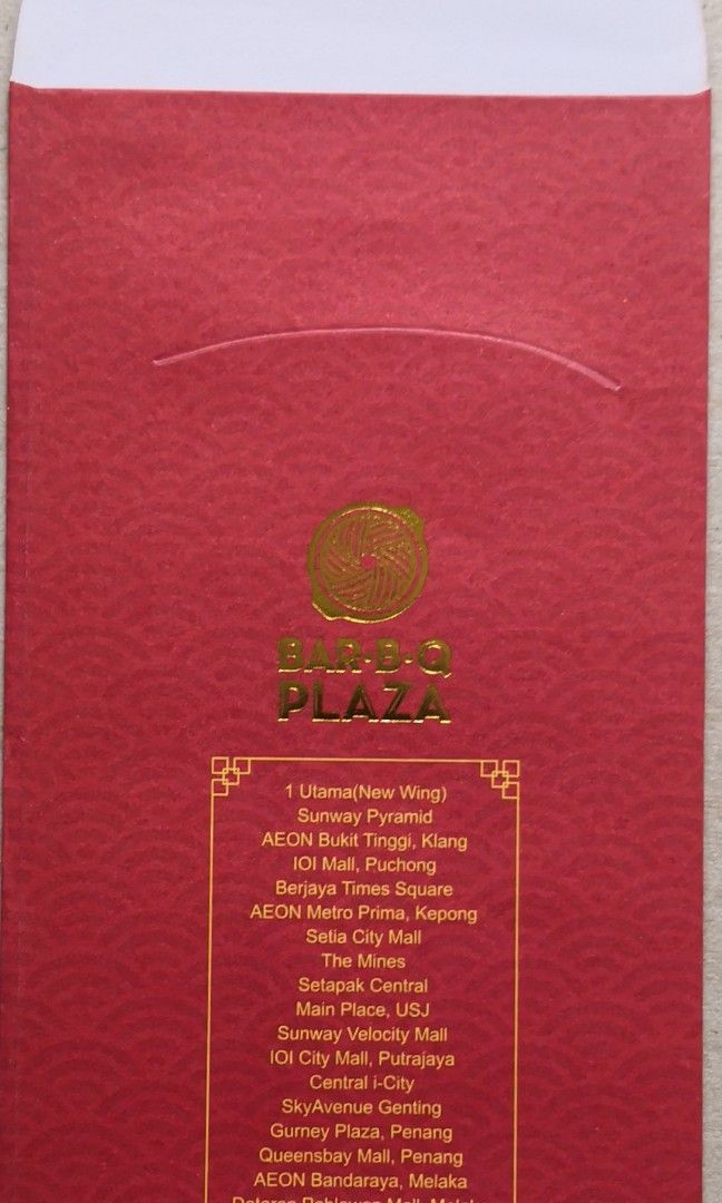 Ang Pow Packets - 2020 BAR. B. Q. PLAZA, Hobbies & Toys, Stationery ...