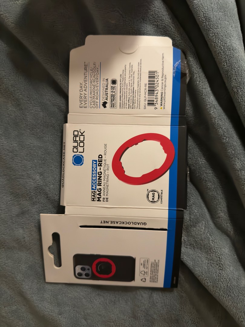 Authentic Quadlock Mag Ring in Red, Mobile Phones & Gadgets, Mobile ...