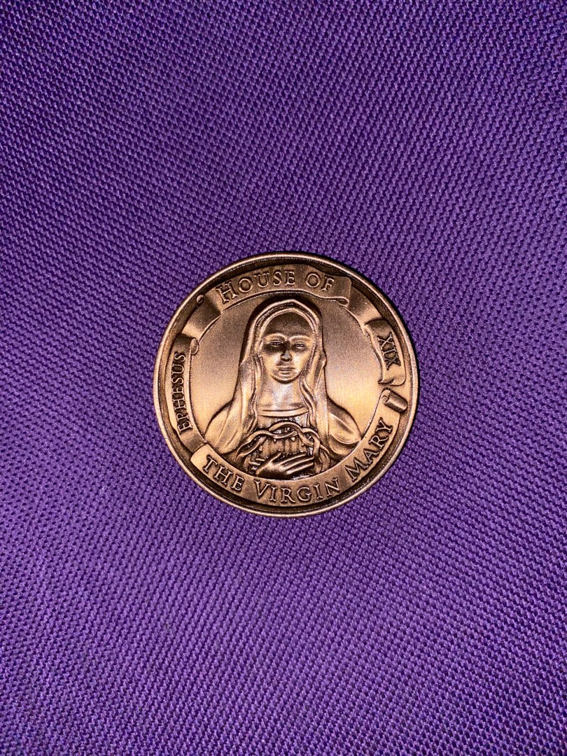 Authentic Virgin Mary Coin from Ephesus, Hobbies & Toys, Memorabilia ...