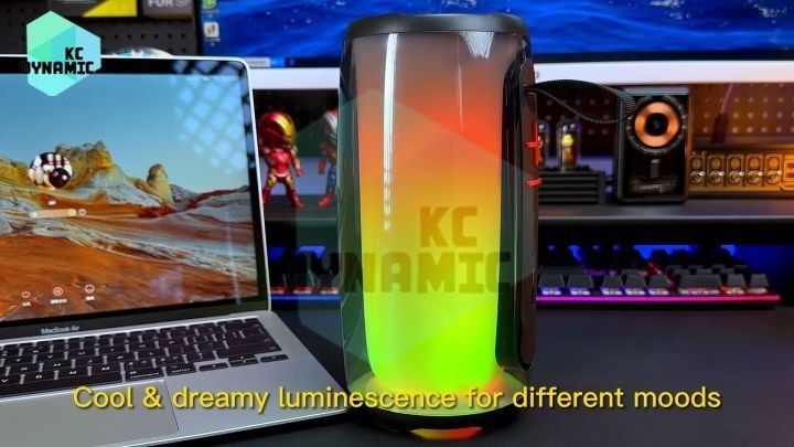 Awei Y528 Colourful Light Outdoor Wireless Speaker Bluetooth TWS Hifi ...