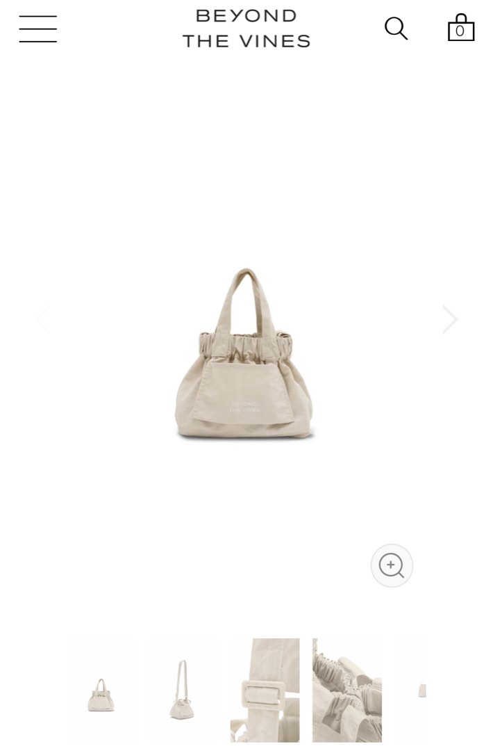 Beyond the Vines BTV Micro Cream Dumpling bag, Women's Fashion, Bags ...