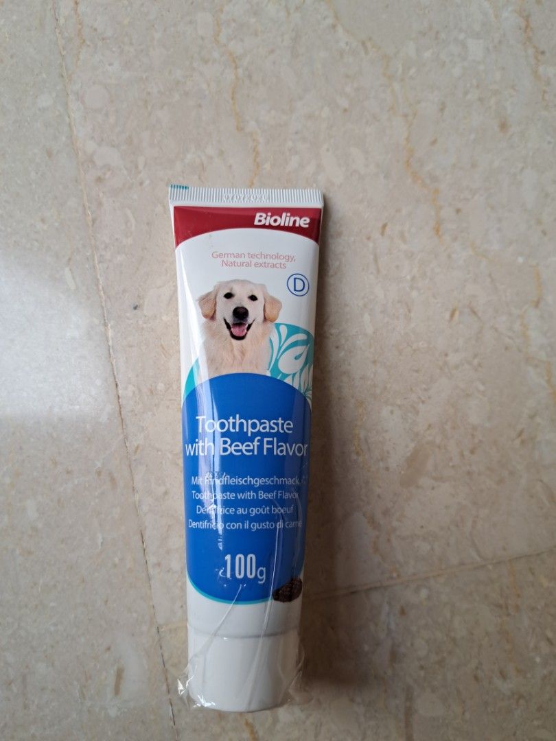 Bioline Toothpaste with Beef Flavor 100g, Pet Supplies, Homes & Other ...
