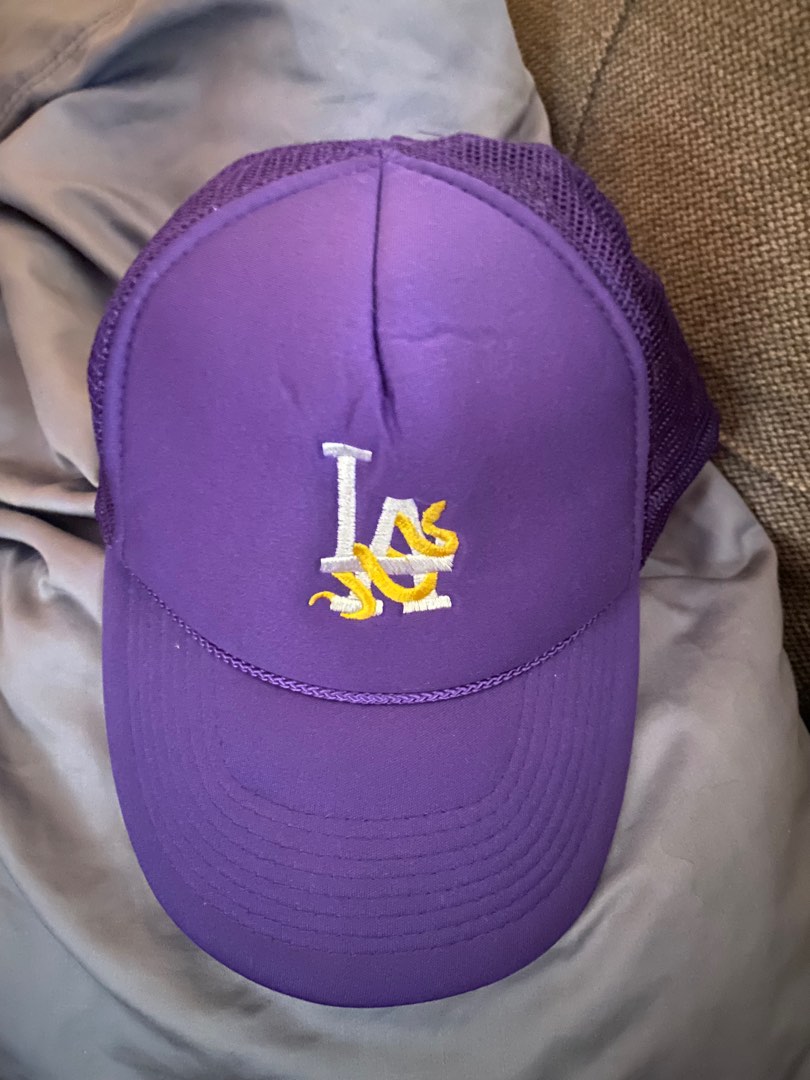 Black Mamba Snake LA Trucker Hat in Purple, Men's Fashion, Watches ...