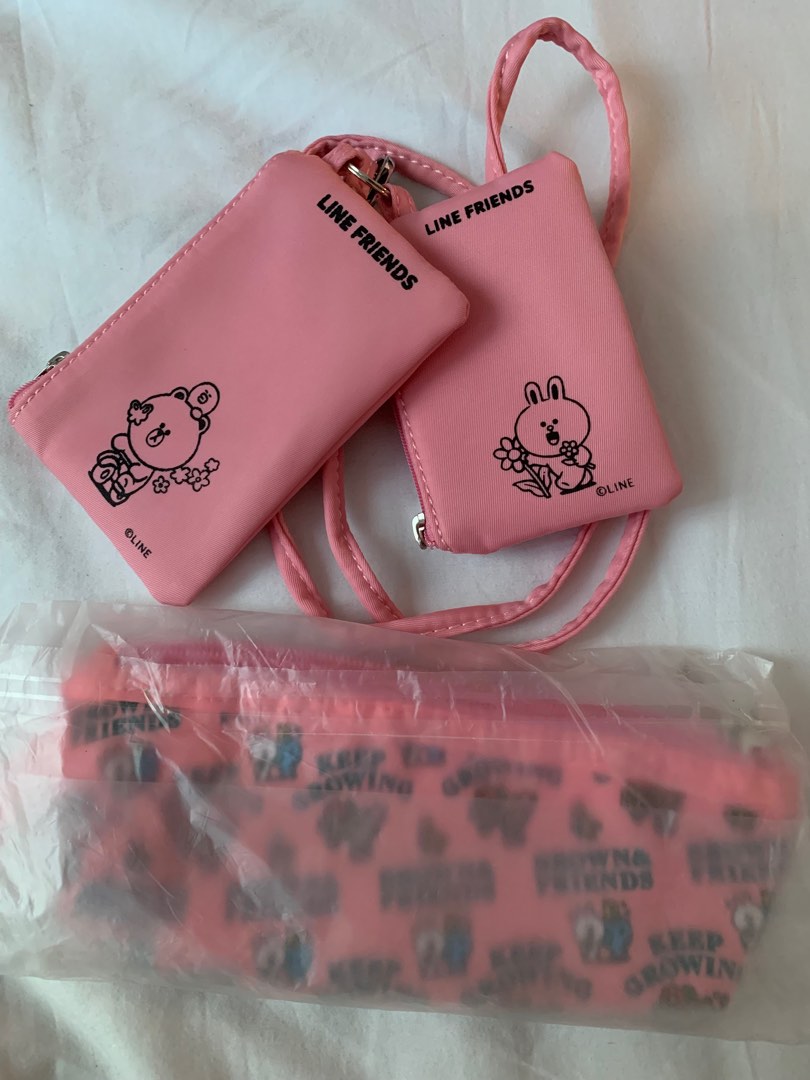 BNEW Line Friends x Bench pouches, Women's Fashion, Bags & Wallets ...