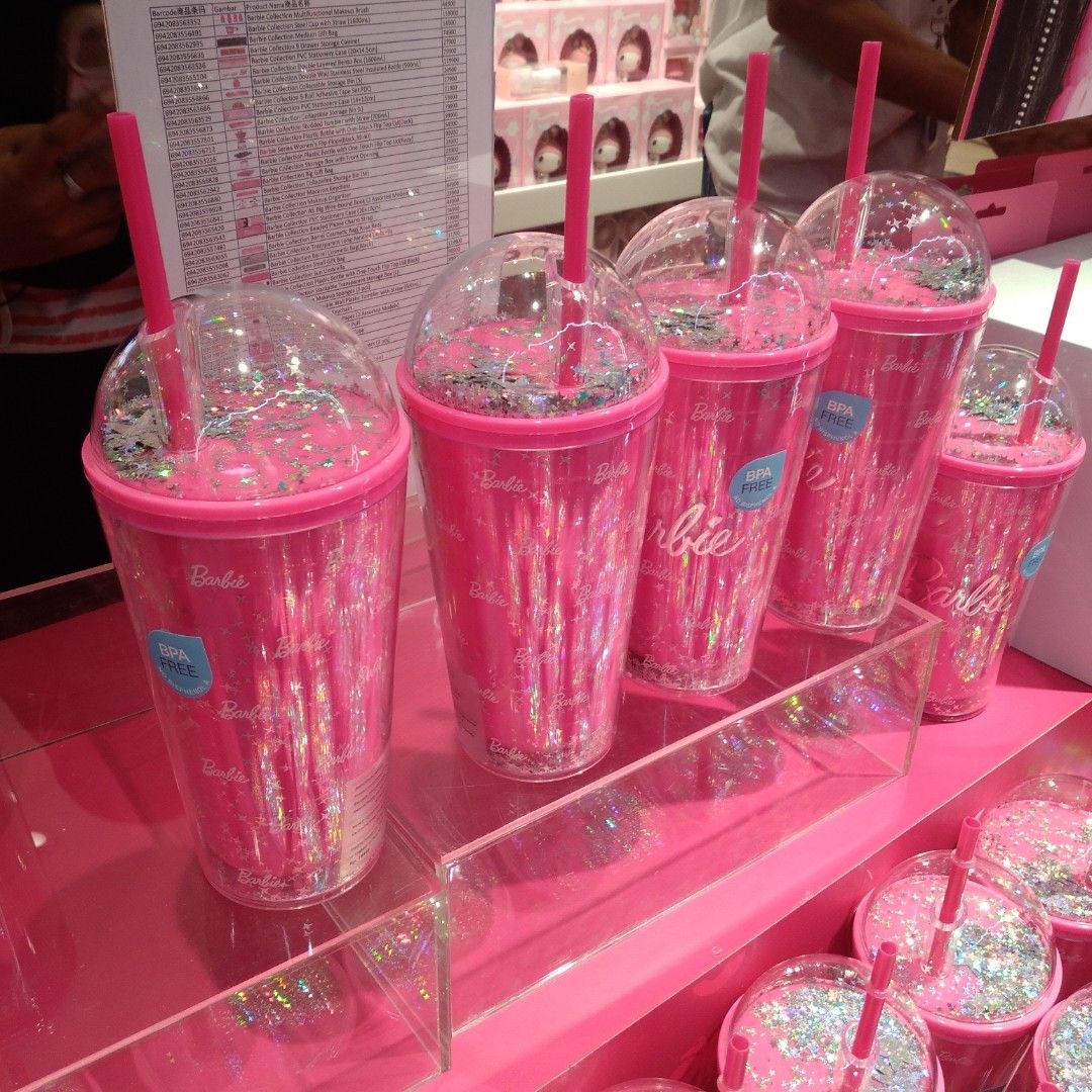 Botol Minum Miniso Barbie, Kitchen & Appliances di Carousell