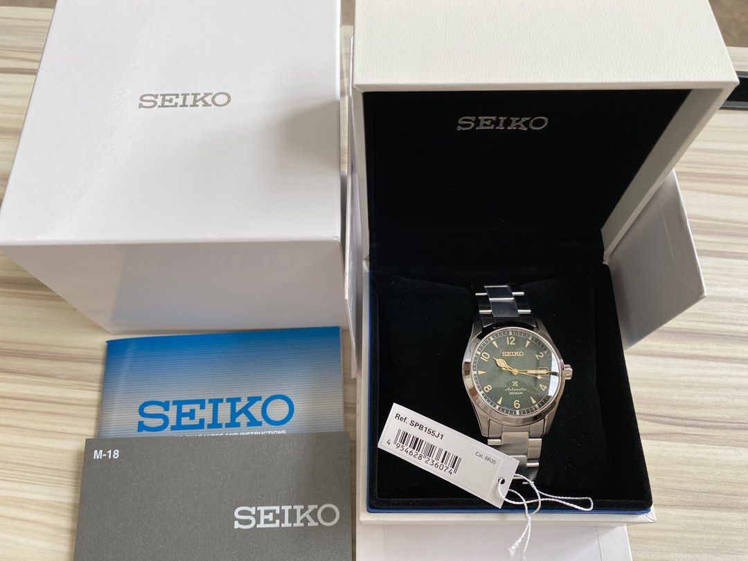 Brand new Seiko Prospex Alpinist SPB155 SPB155J SPB155J1 Green dial ...