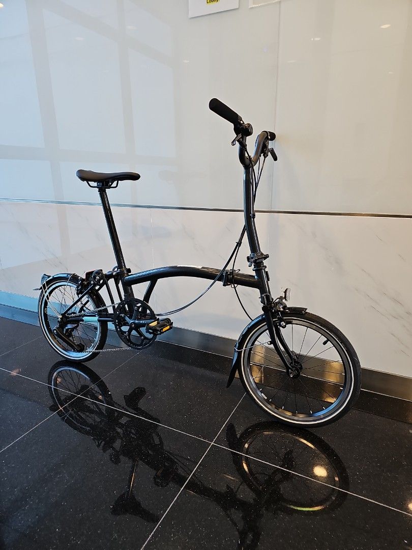 Brompton P-Line Midnight Black Metallic, Sports Equipment, Bicycles ...