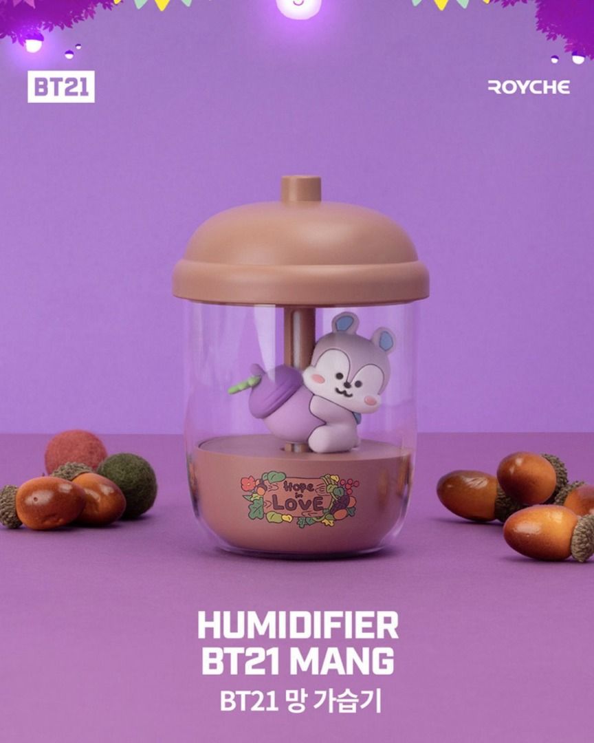 BT21 MANG Humidifier Royche Hope in love merch ( bts jhope ), Hobbies ...