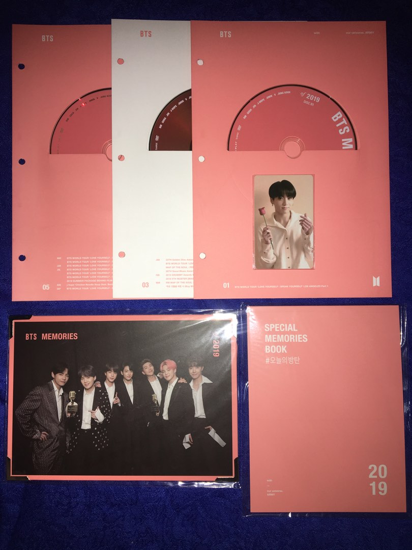 BTS Jungkook Memories of 2019 DVD Set, Hobbies & Toys, Memorabilia ...