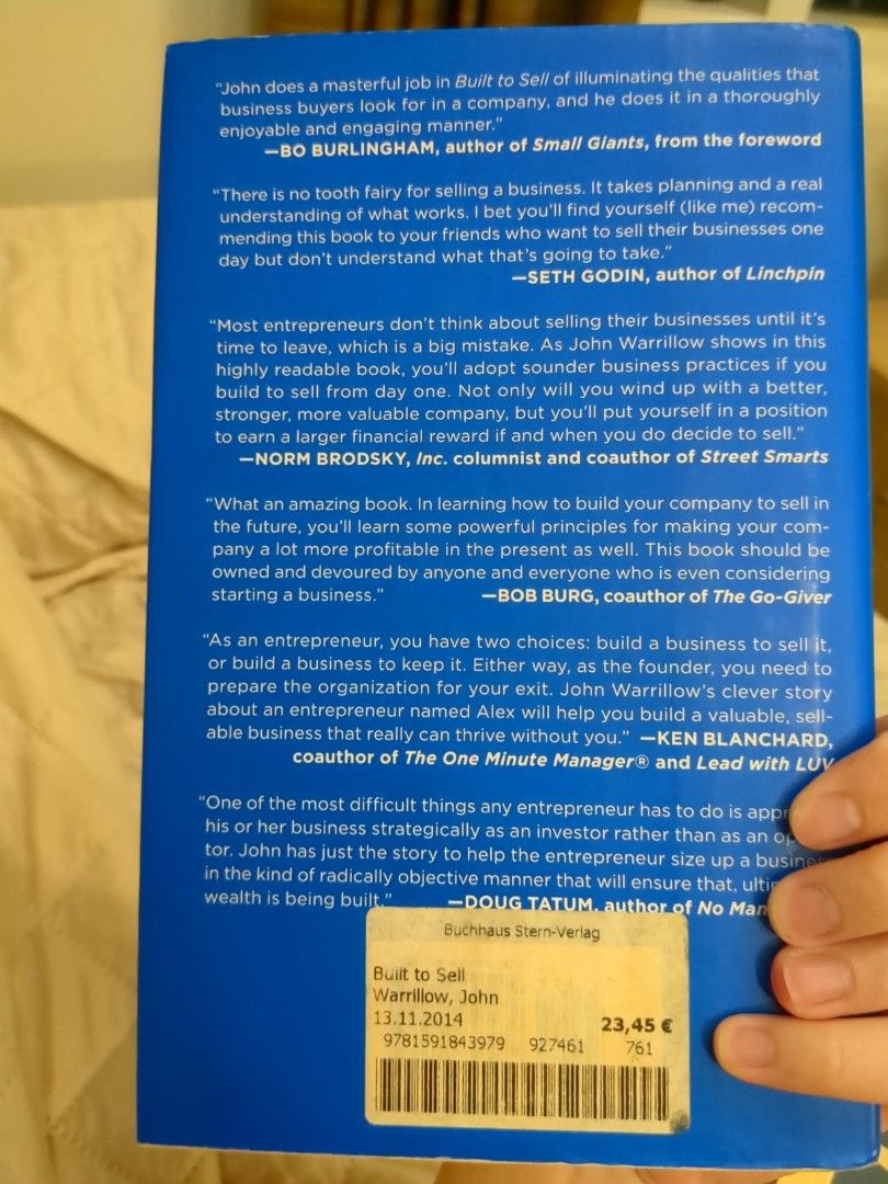 Built to Sell by John Harrillow (hardbound), Hobbies & Toys, Books ...