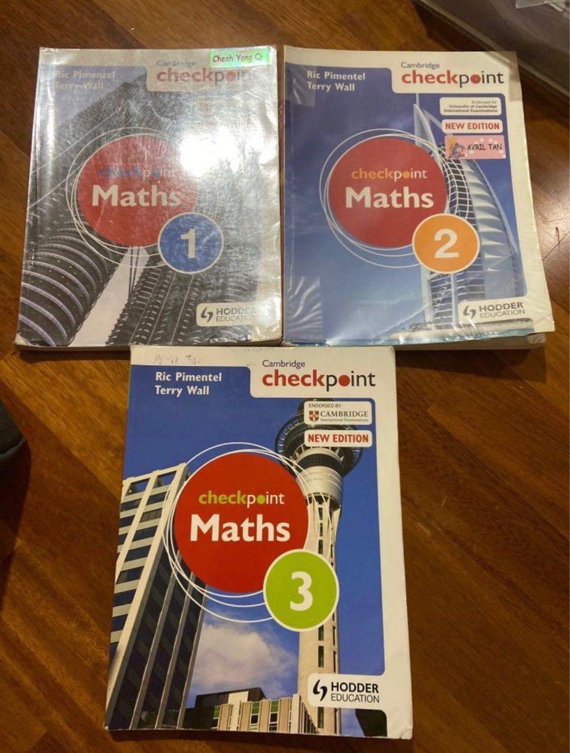 Cambridge Checkpoint Math Textbook 1,2,3, Hobbies & Toys, Books ...