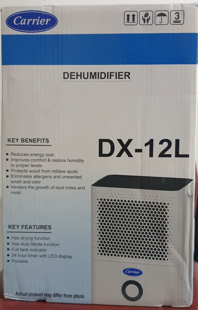 Carrier 12-Liter Dehumidifier, TV & Home Appliances, Air Purifiers ...