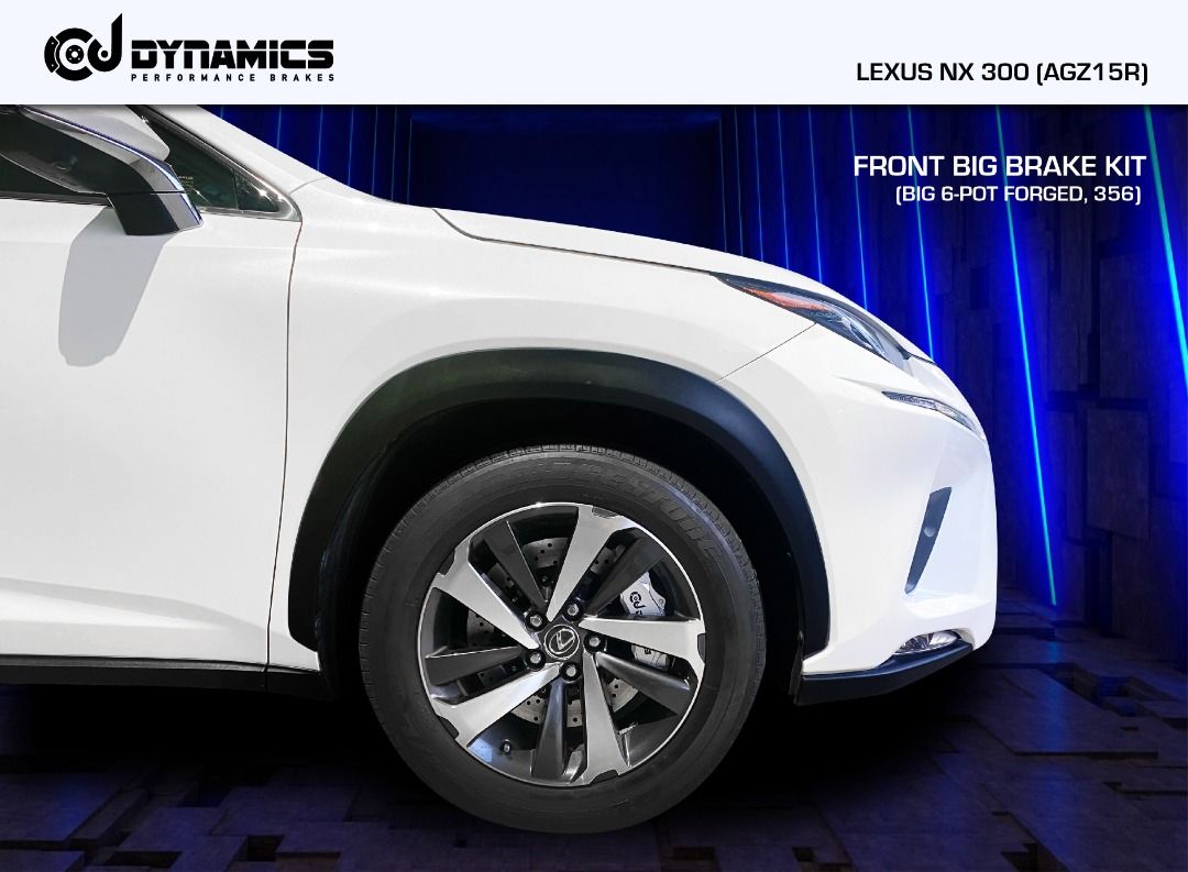 CJ DYNAMICS FRONT BIG BRAKE KIT (BIG 6-POT FORGED, 356) ON LEXUS NX 300 ...