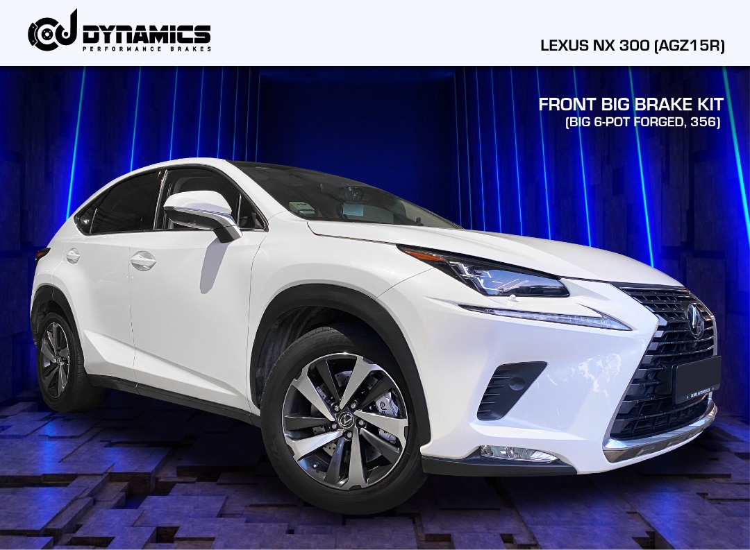 CJ DYNAMICS FRONT BIG BRAKE KIT (BIG 6-POT FORGED, 356) ON LEXUS NX 300 ...