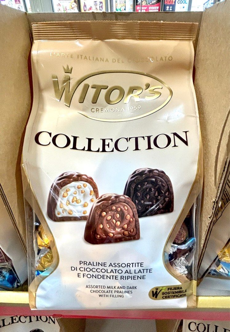 Costco好市多 WITOR’S 綜合精選巧克力 1kg chocolate crispy 脆米果, 食物和飲料, 罐裝食品&即食食品在旋轉拍賣