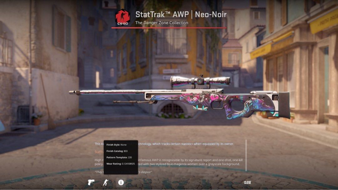 CSGO CS2 AWP | Neo-Noir ST MW [BUFF PRICE], Video Gaming, Gaming ...
