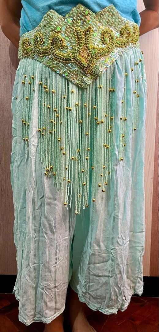 Cyan bellydance outfit costume set, Women's Fashion, Dresses & Sets ...