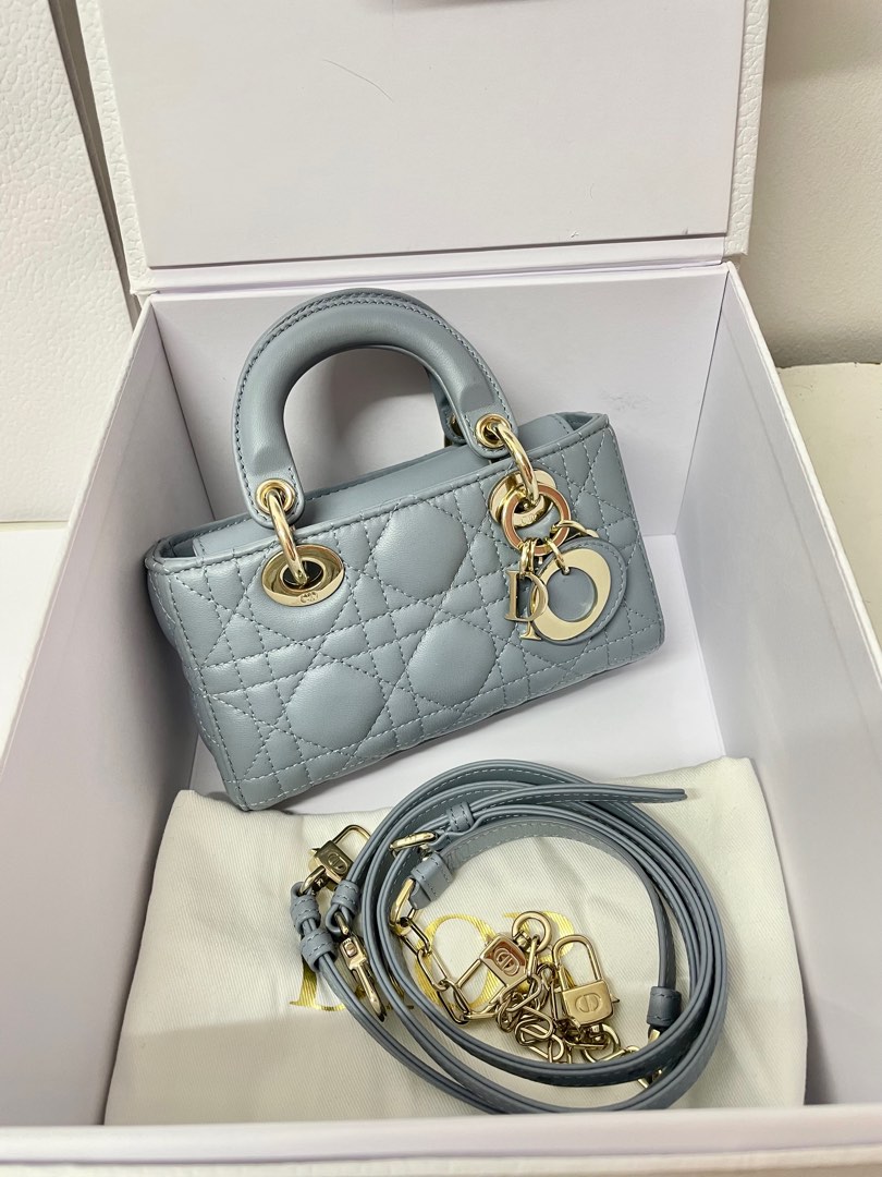 Dior Micro D-Joy Djoy Cloud Blue, Luxury, Bags & Wallets on Carousell