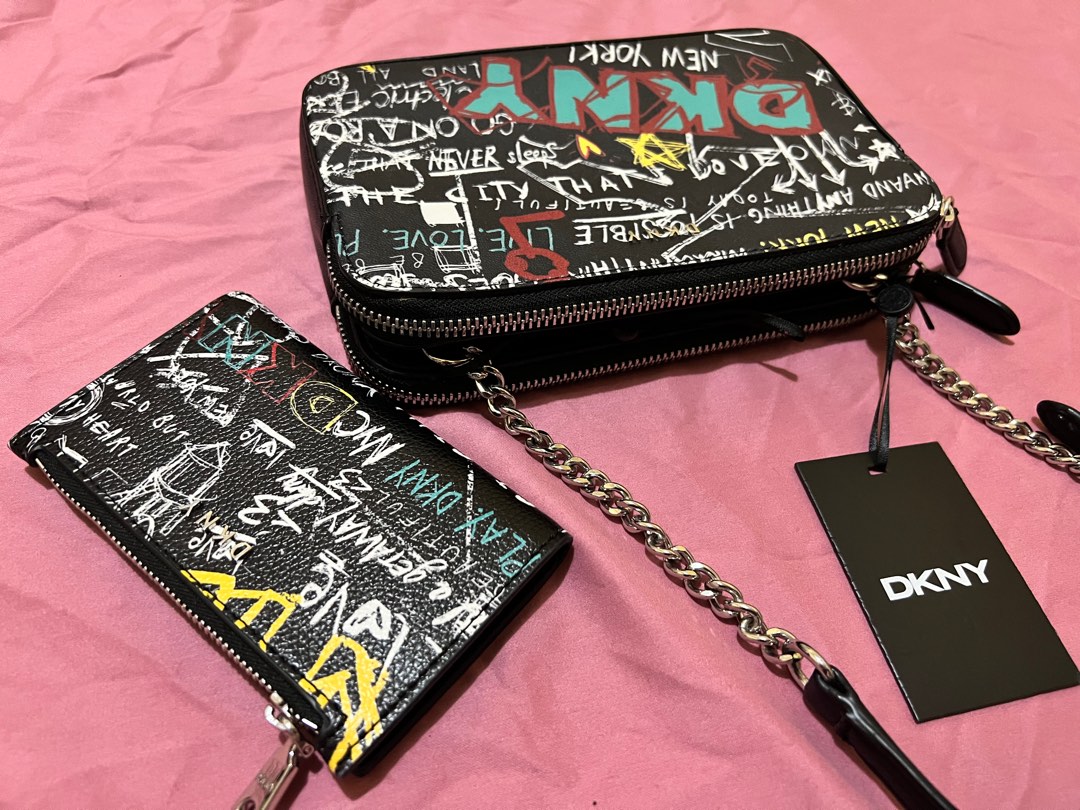 DKNY Camera Bag and Small Wallet, Luxury, Bags & Wallets on Carousell