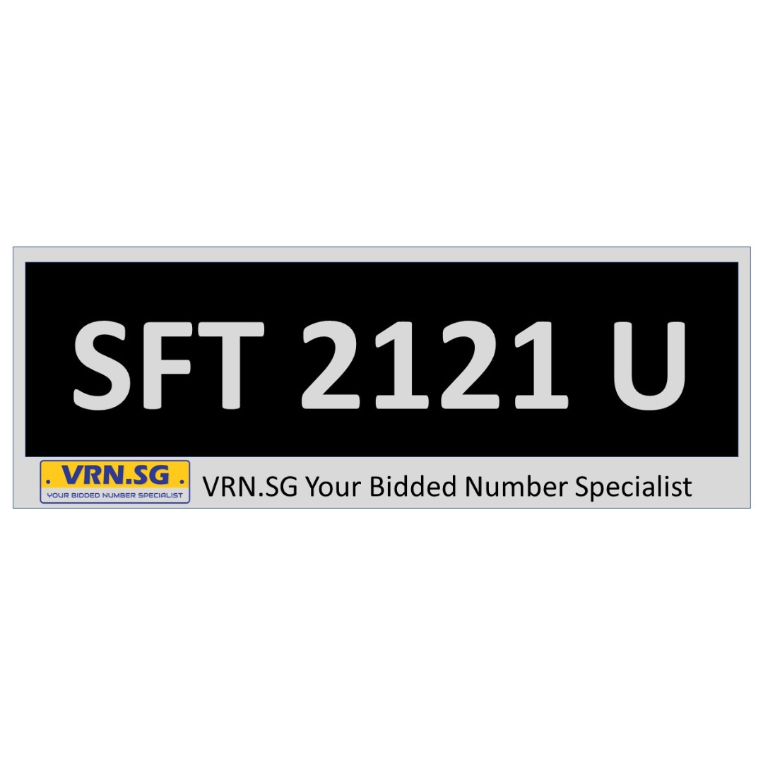 Double "21" Car Number Plate for Sale: SFT 2121 U (SFT2121U), Car ...
