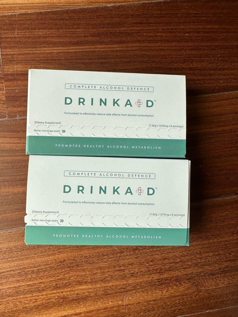 Drink aid complete alcohol defence drinkaid, Health & Nutrition, Health ...