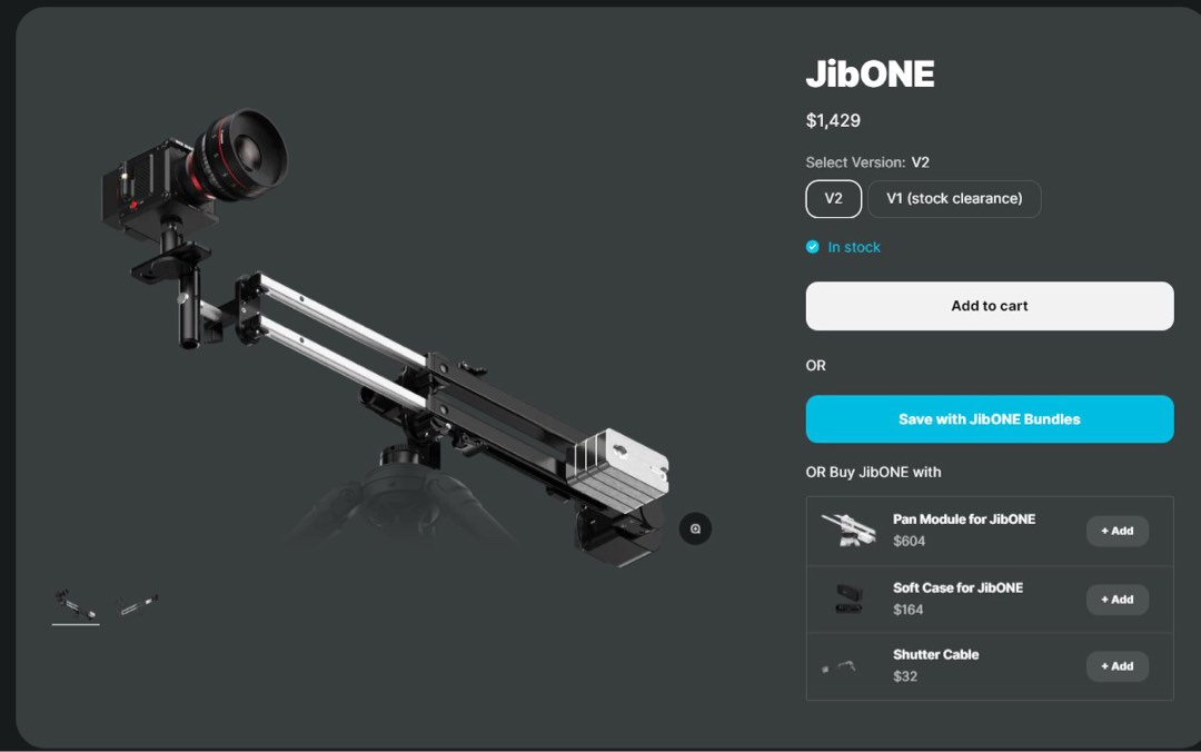 Edelkrone jib one v2 + head plus set, Photography, Photography ...