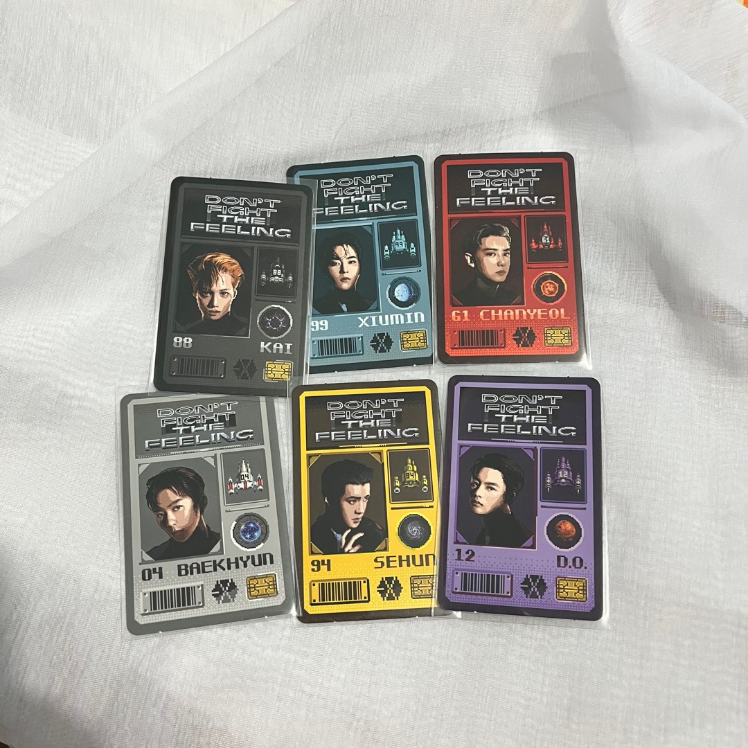 EXO DFTF ID CARDS SET, Hobbies & Toys, Memorabilia & Collectibles, K ...