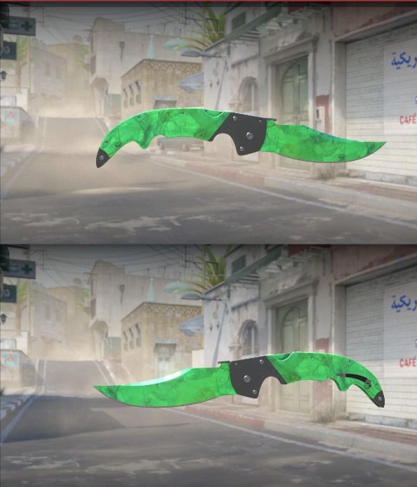 Falchion Knife Emerald Gamma Doppler CS2, Video Gaming, Gaming Accessories, In-Game Products on ...
