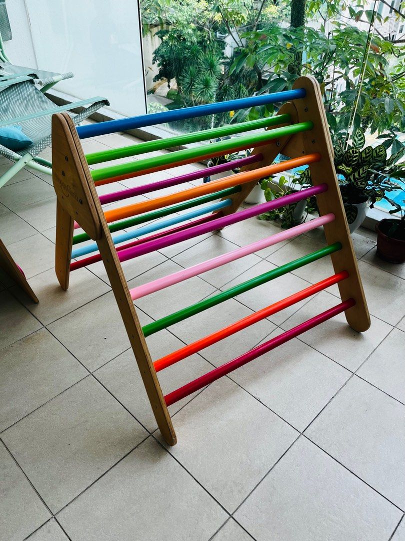 Foldable Pikler triangle - with reversible ramp, Babies & Kids, Infant ...