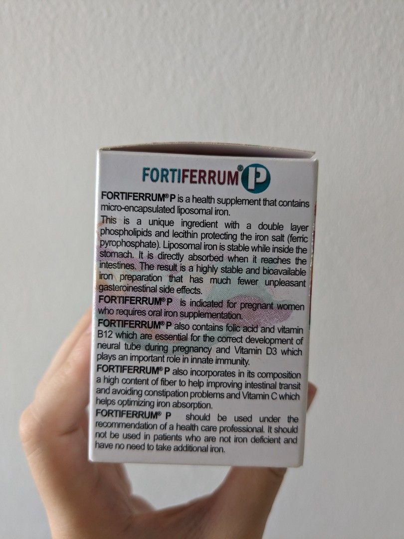 Fortiferrum P Iron Supplement, Babies & Kids, Maternity Care on Carousell