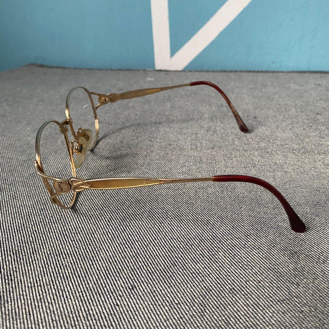 Frames only YSL vintage Design Gold Frame, Women's Fashion, Watches ...
