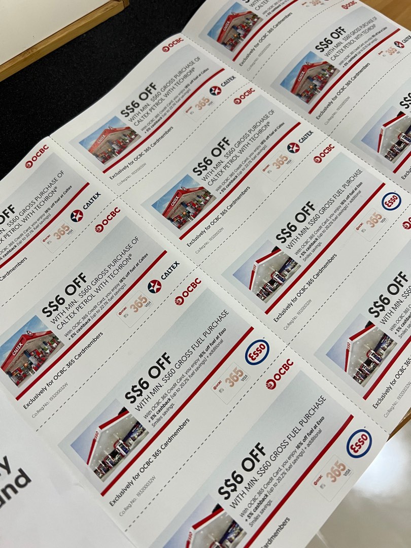 Free Caltex Voucher, Tickets & Vouchers, Vouchers on Carousell