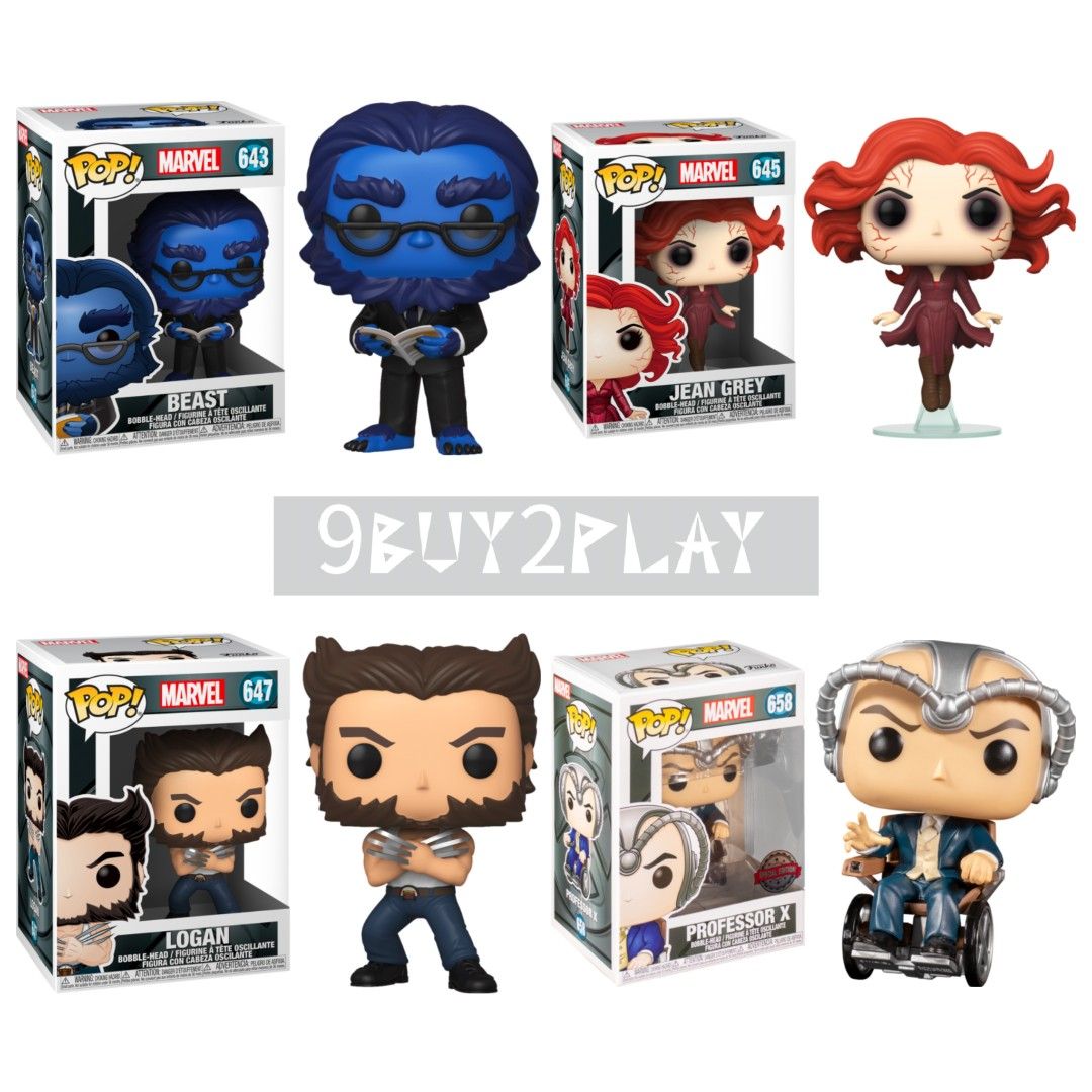 「長期接受訂購」Funko pop X-Men Xmen Beast Jean Grey Logan Professor X Gambit ...