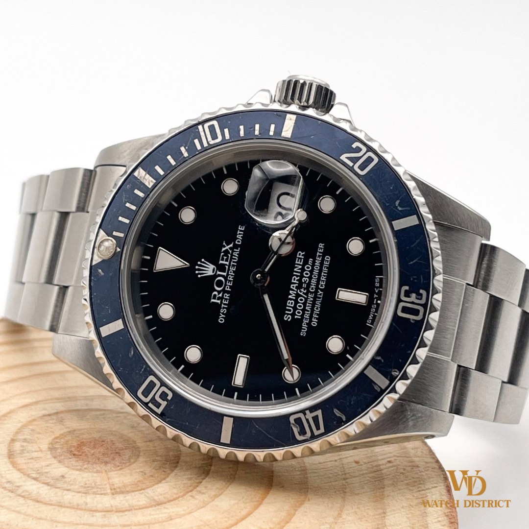 GHOST 1994 Rolex Submariner Date 16610 Faded Bezel Tritium Dial, Luxury ...