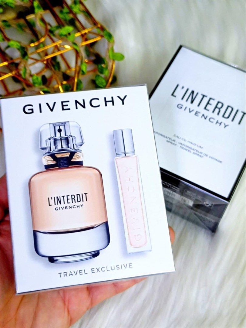 Givenchy L'interdit Set 80ml EDP 12.5 ml edp spray, Beauty & Personal ...