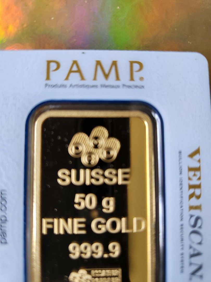 Gold bar Pamp 50g × 2, Hobbies & Toys, Memorabilia & Collectibles ...