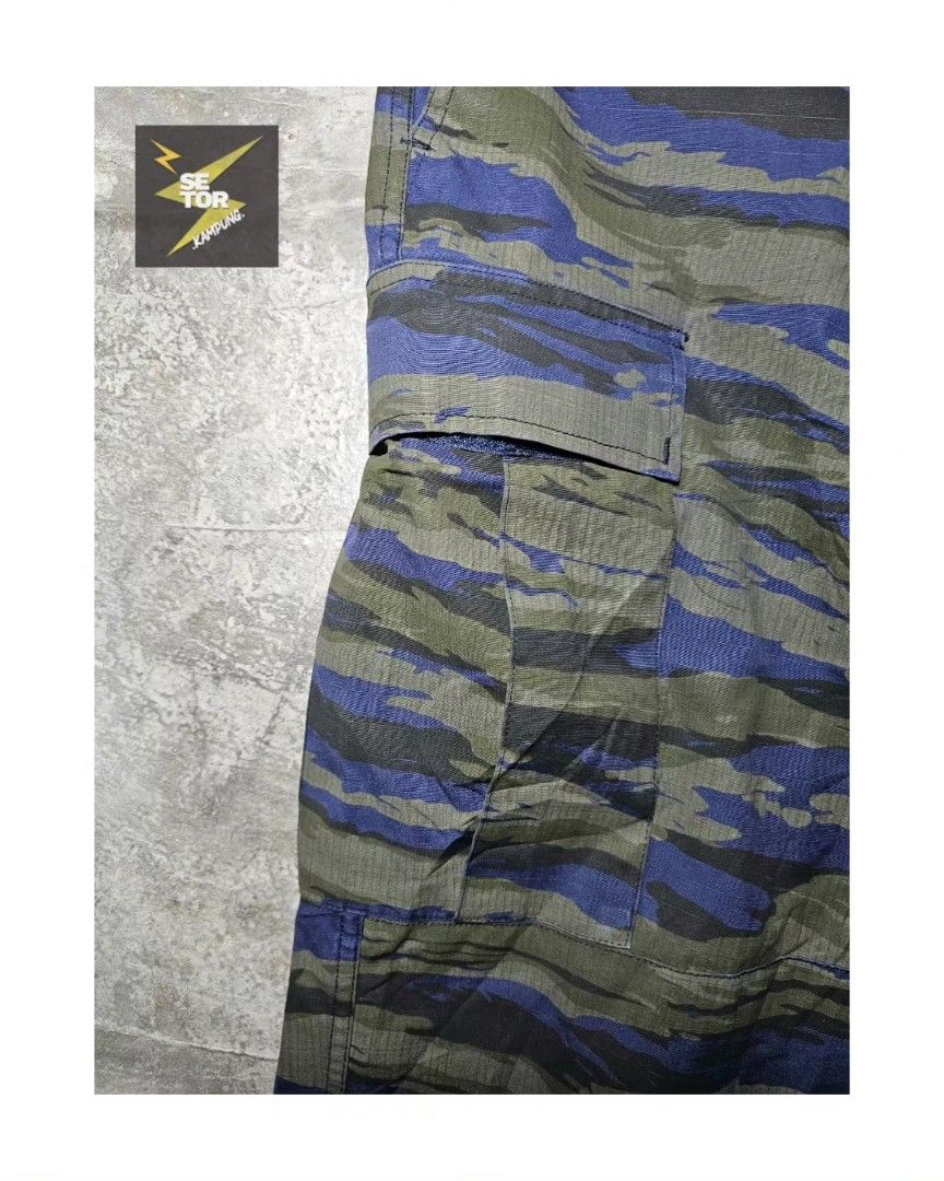 Greek Army - Airforce Lizard Blue Camo, Men's Fashion, Bottoms ...