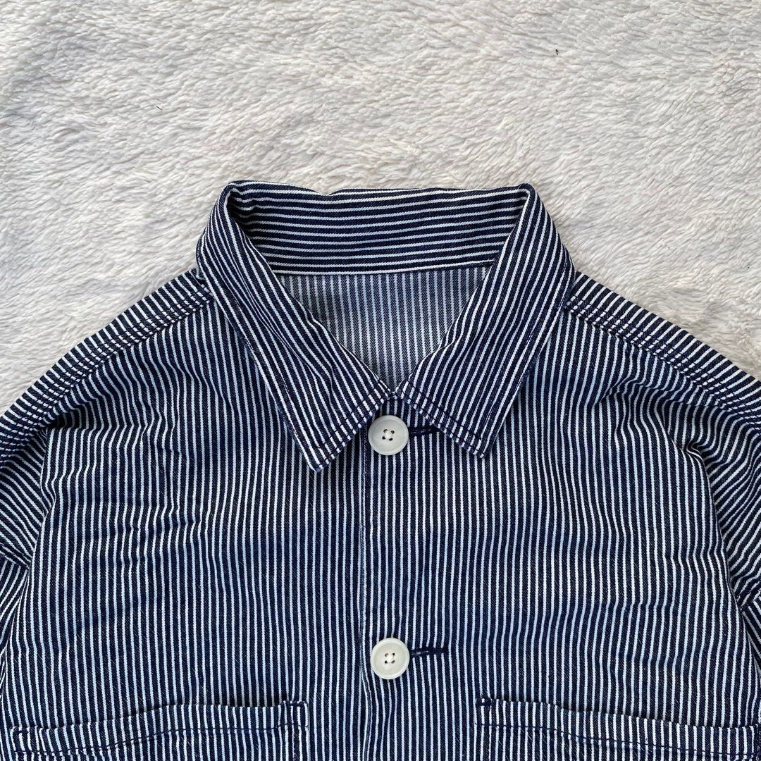 GU Chef Jacket — Pinstripes, Men's Fashion, Coats, Jackets and ...