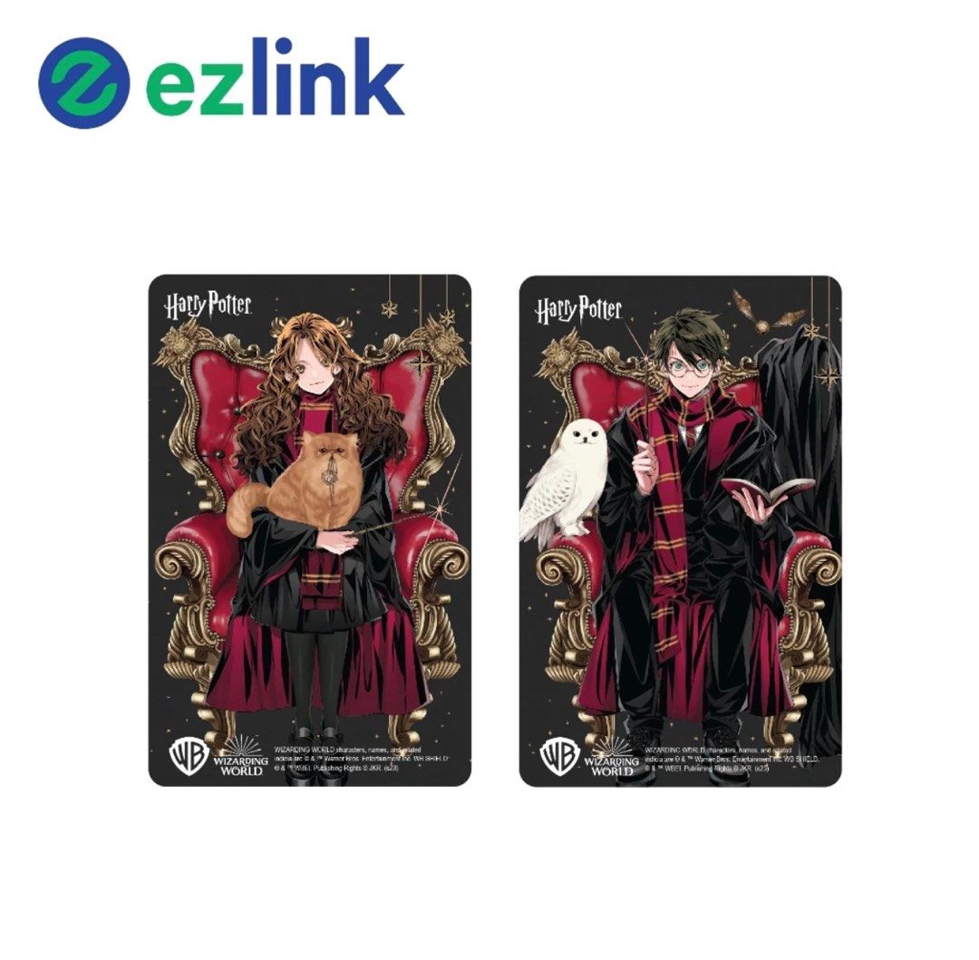 Harry Potter Wizard Fantasy EZ-Link Cards (Set of 2 cards), Hobbies ...